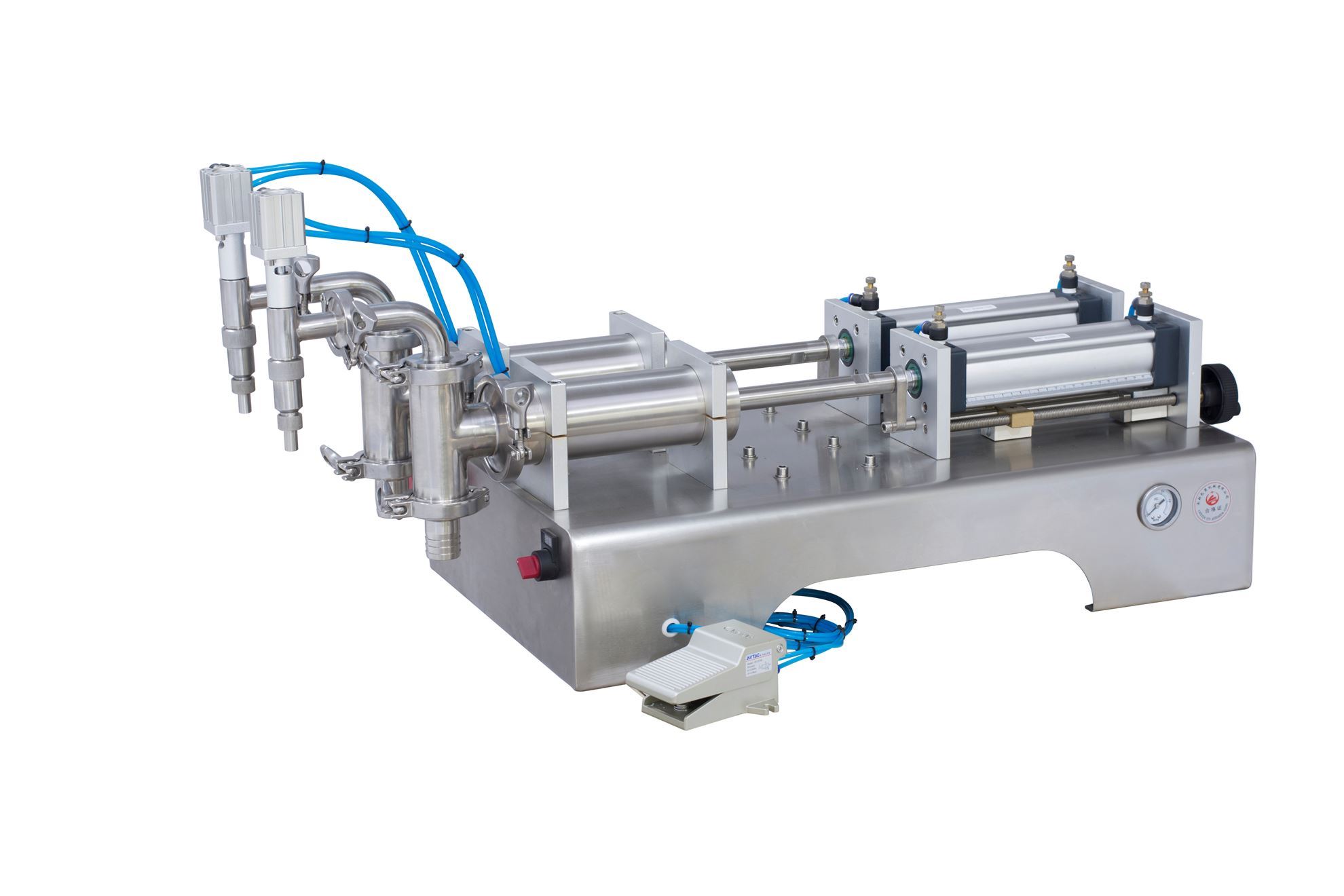 Two heads water filling machine for liquid only - Fill2 Package Machinery