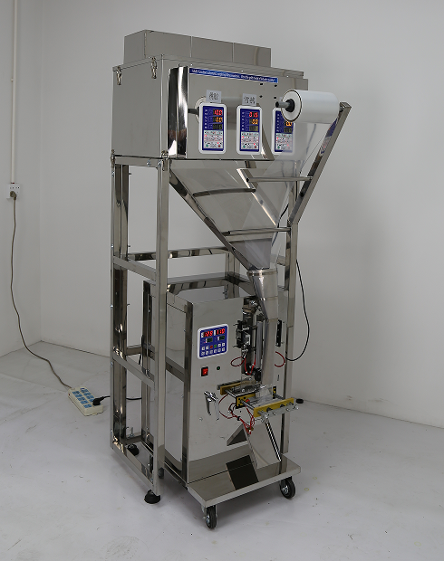 3 Heads Automatic Weigh filling and Back side sealing machine 300g ...