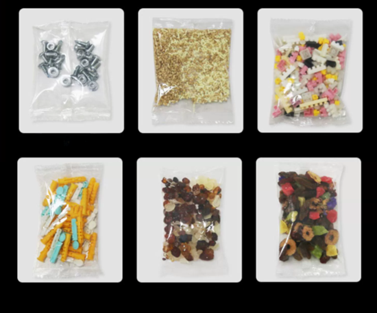 3 Heads Automatic Weigh filling and Back side sealing machine 300g ...